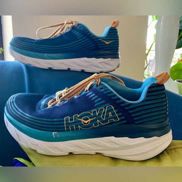 Hoka | Shoes | Mens Hoka One One Bondi 6 Running Shoes Size 15 Blueteal ...